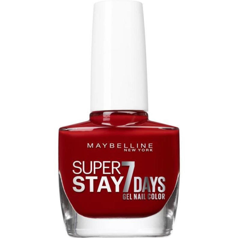 Maybelline New York SuperStay 7 Days parelmoer nagellak - 06 Deep Red ...