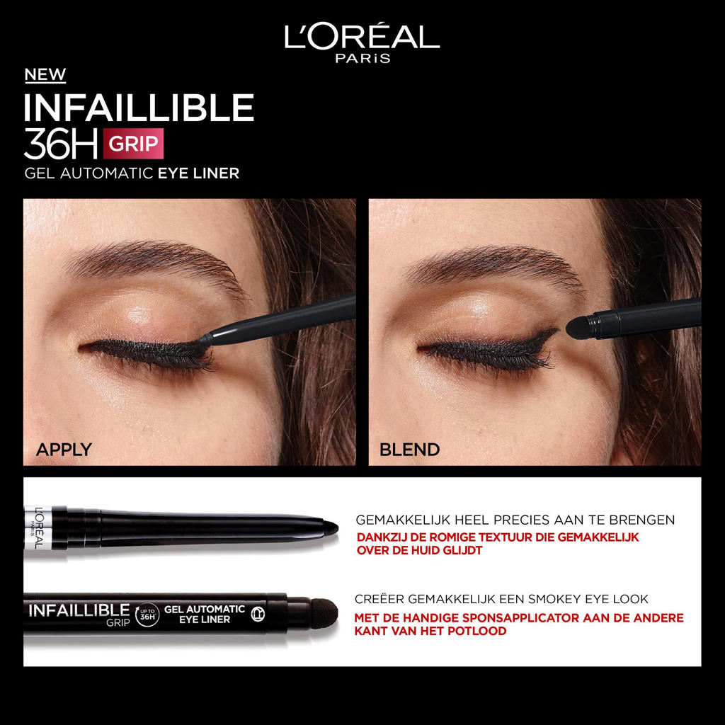 L'Oréal Paris Infaillible 36H Grip Gel Automatic eyeliner - Brown Denim ...