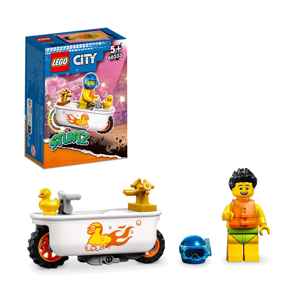 LEGO City Badkuip stuntmotor 60333 | wehkamp