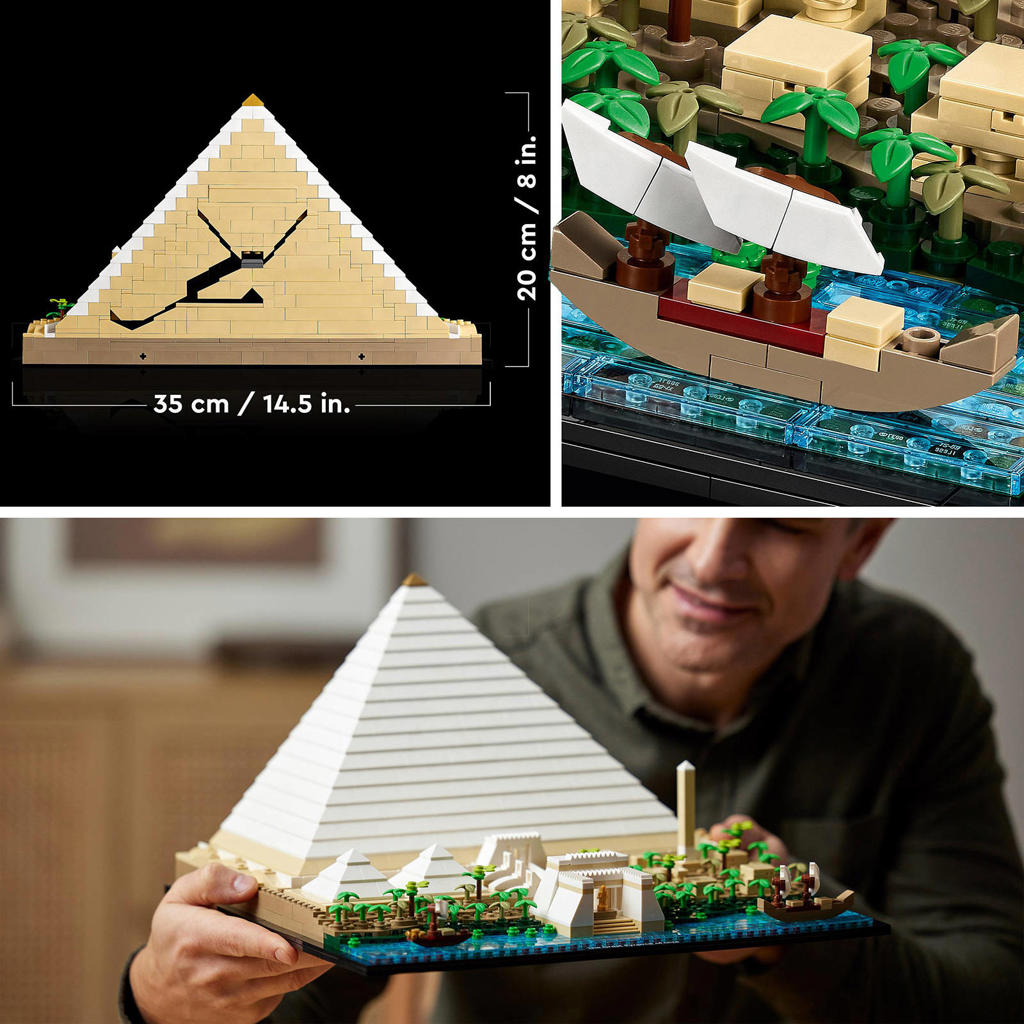 LEGO Architecture Grote Piramide van Gizeh 21058 | wehkamp