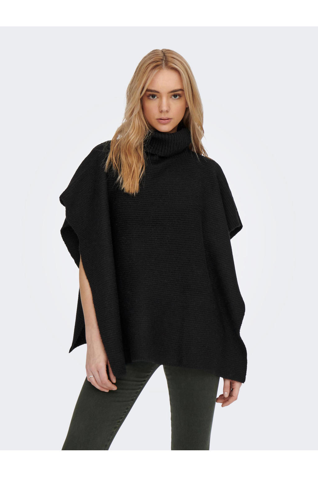 ONLY poncho ONLLOVISA zwart kopen? | Morgen in huis | wehkamp