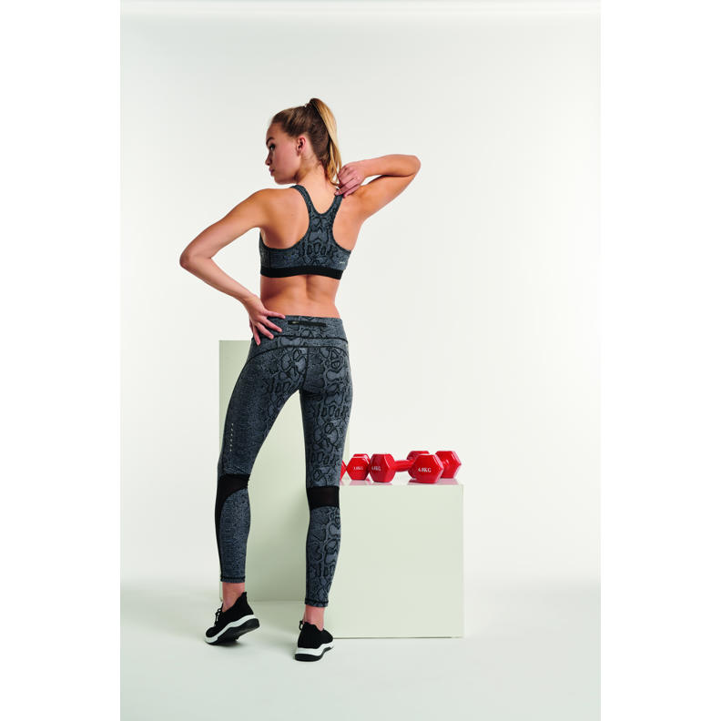 Active Panther level 1 sportbh Mia grijs/zwart | wehkamp