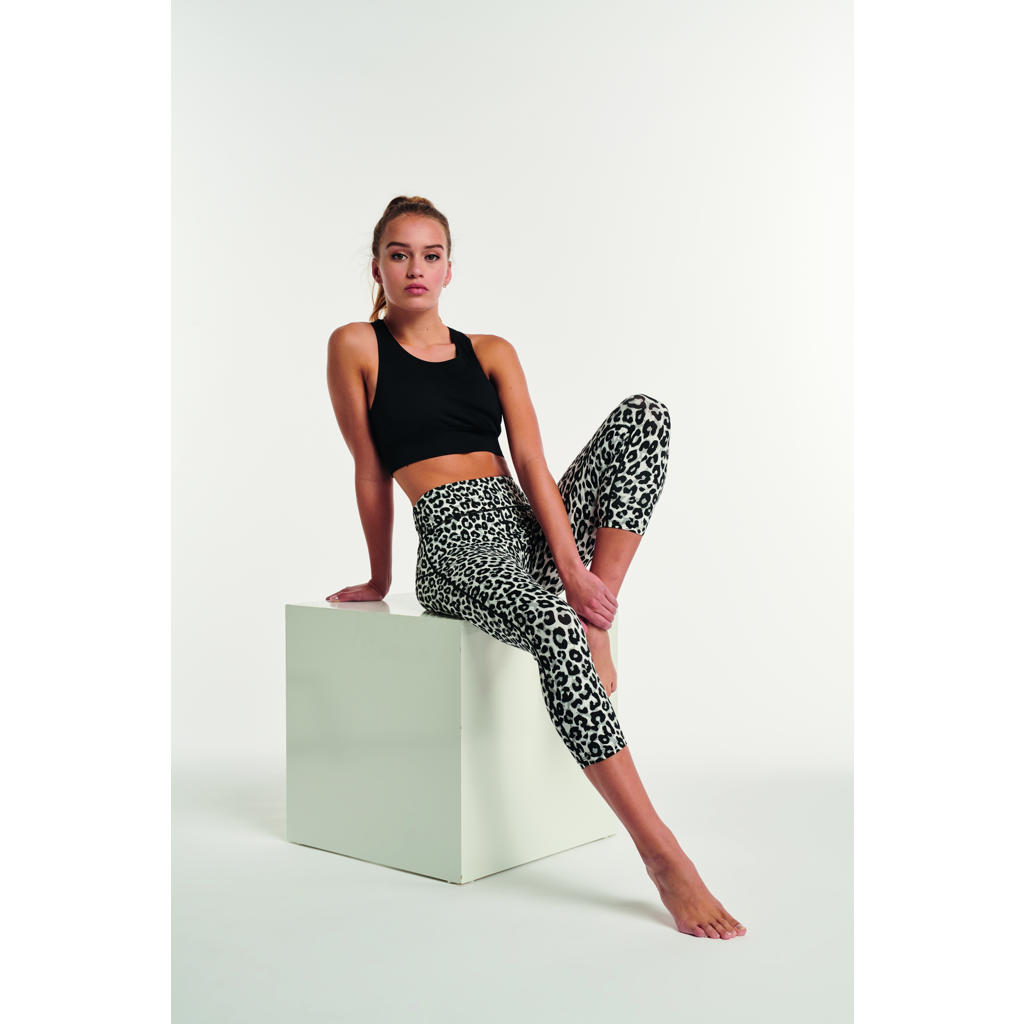 Active Panther sportcapri Franca zwart/wit | wehkamp