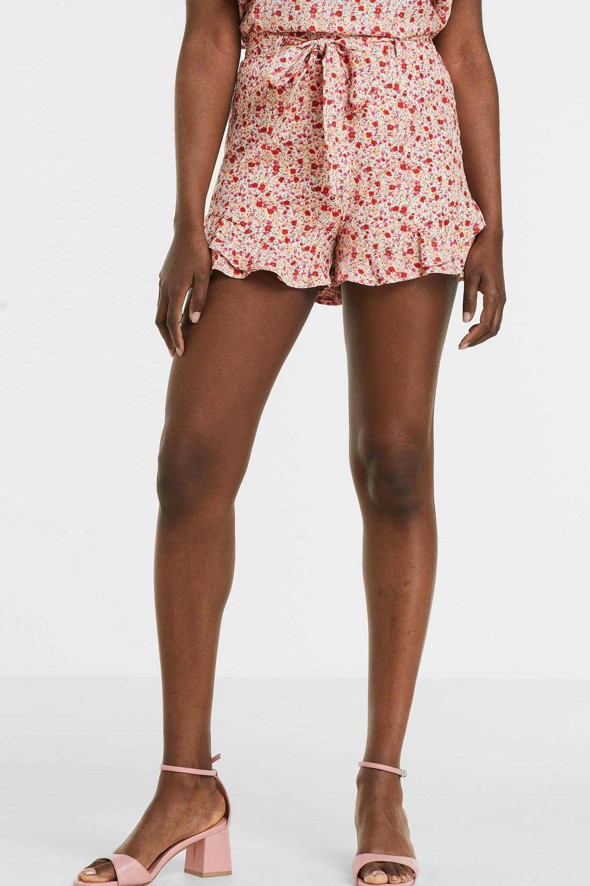 Lofty Manner gebloemde rok Marley roze/rood | wehkamp