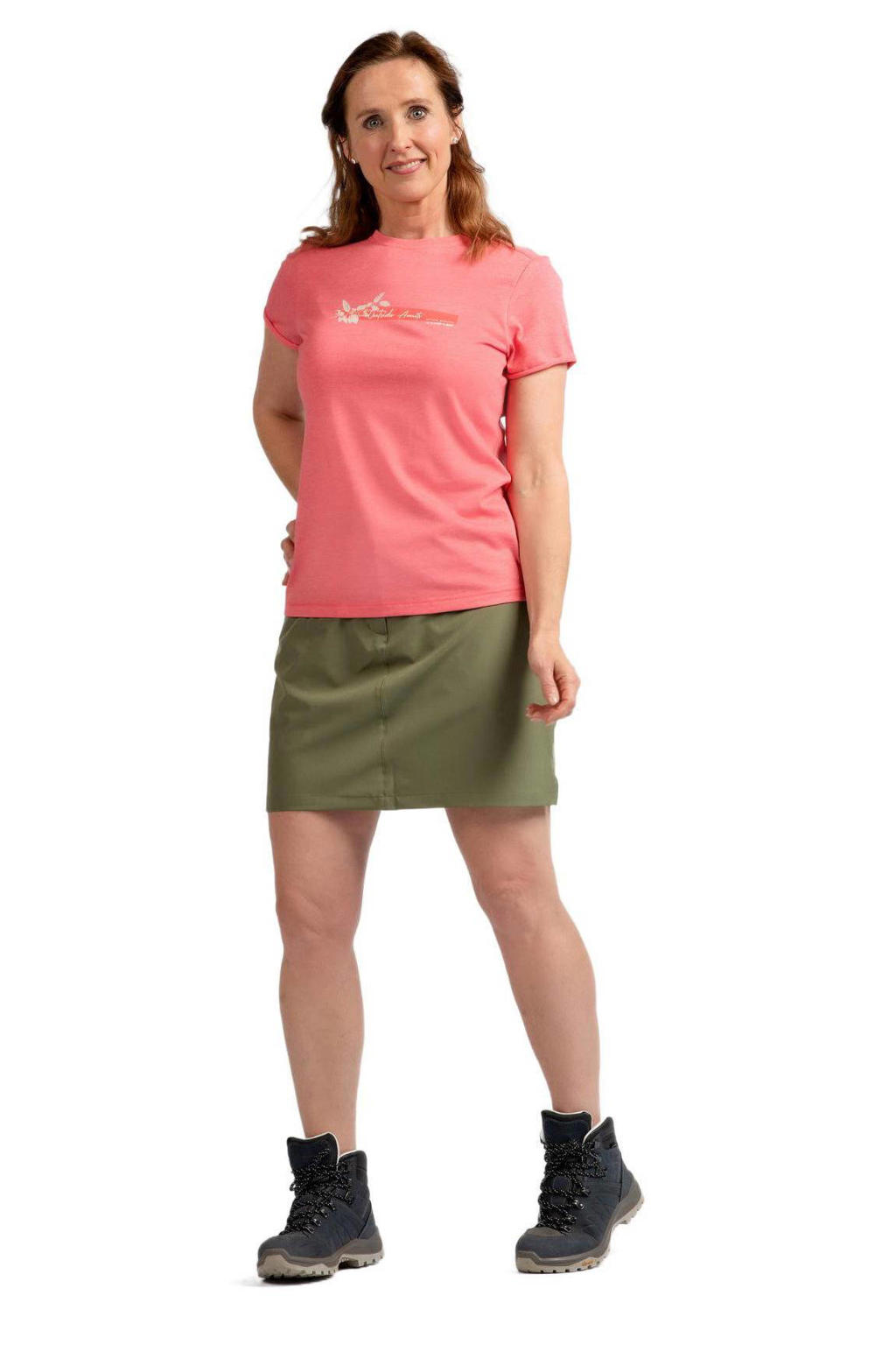 Life-Line outdoor T-shirt koraalrood | wehkamp