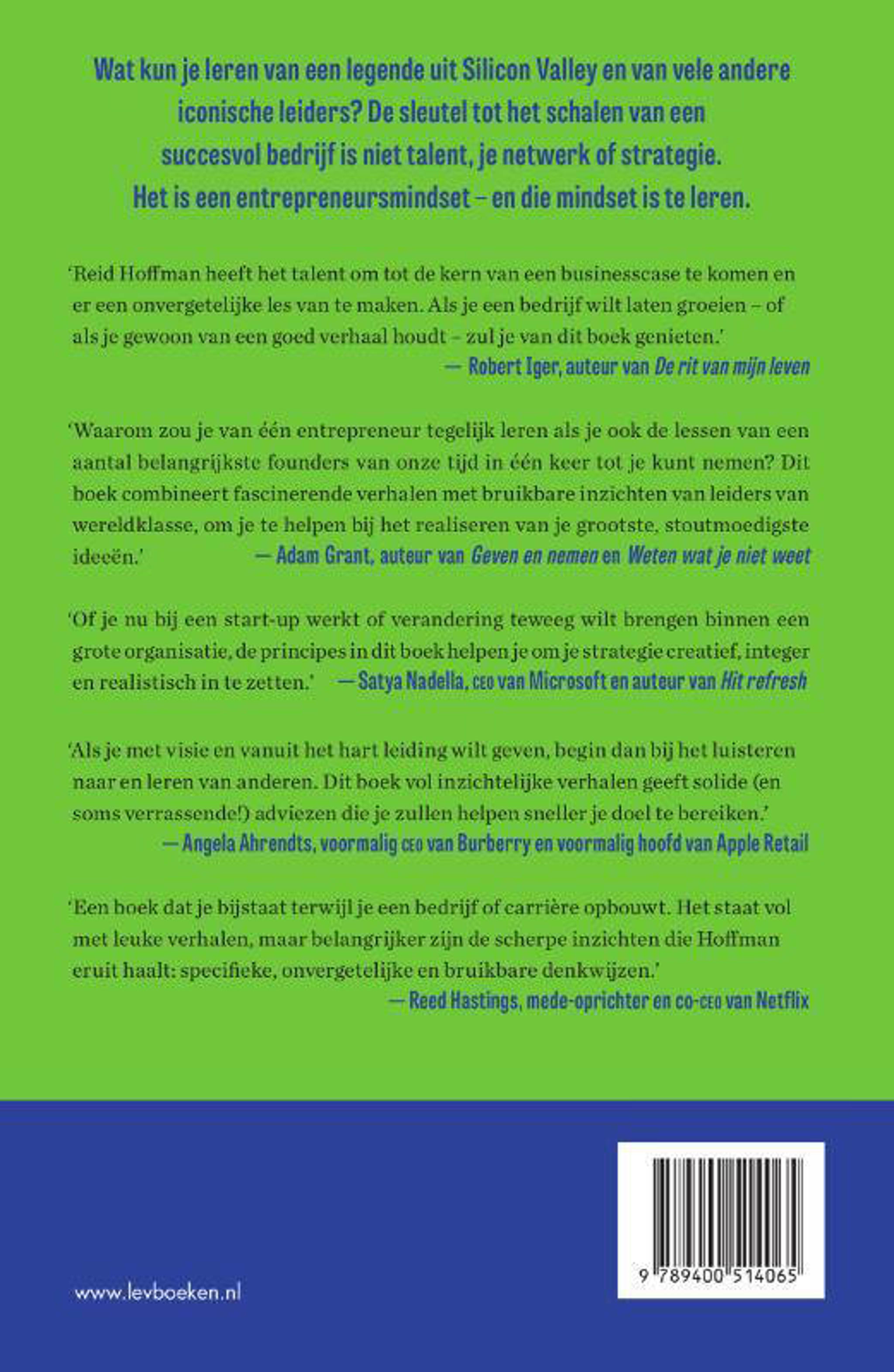 Reid Hoffman, June Cohen en Deron Triff Masters of scale | wehkamp