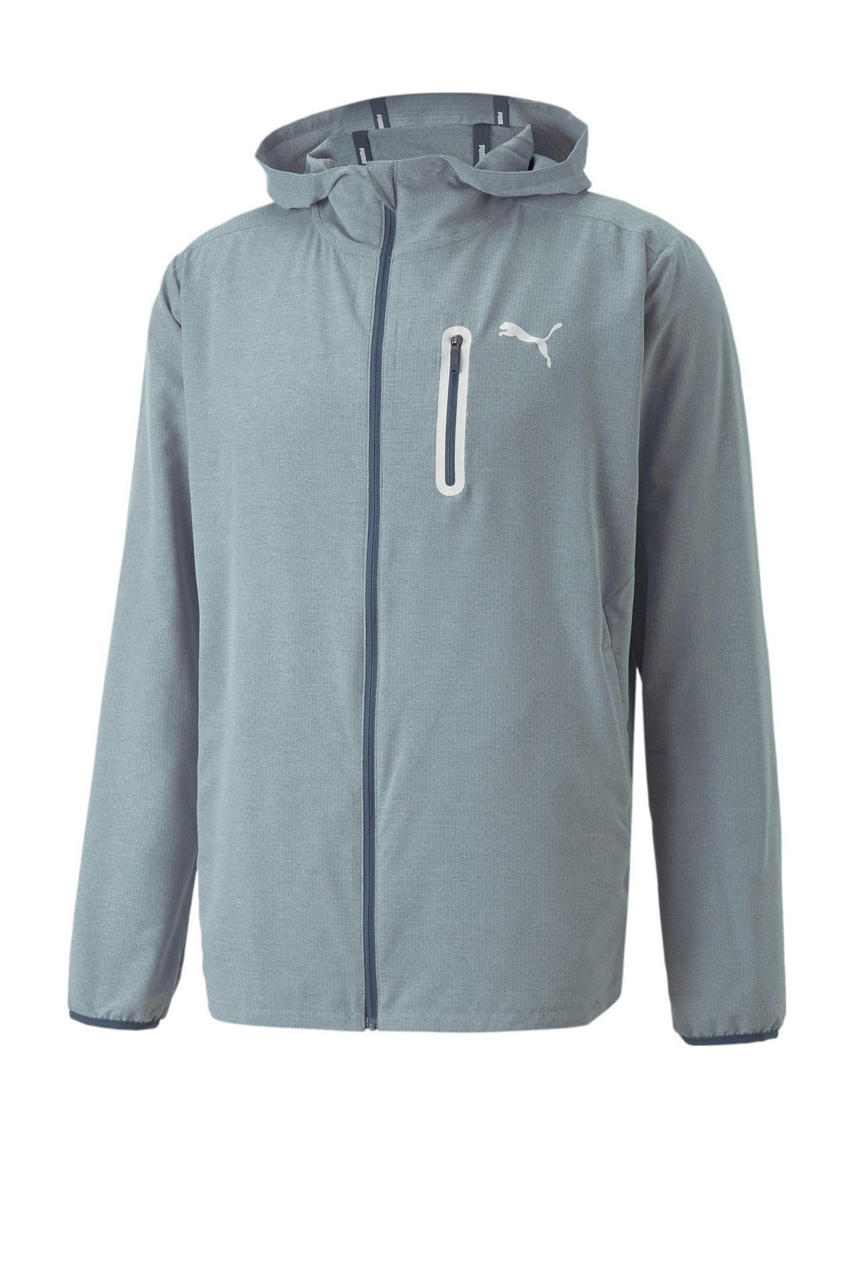 Puma sportjack Ultraweave grijsblauw | wehkamp