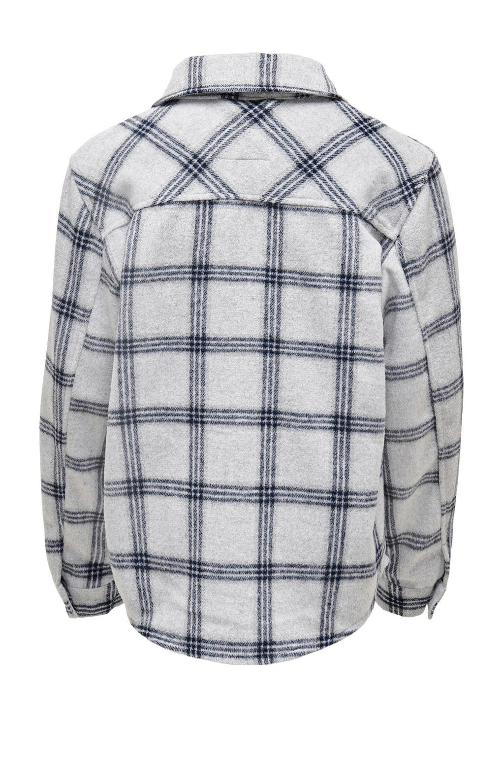 KIDS ONLY BOY geruite shacket tussenjas KOBNIALL grijs/blauw | wehkamp