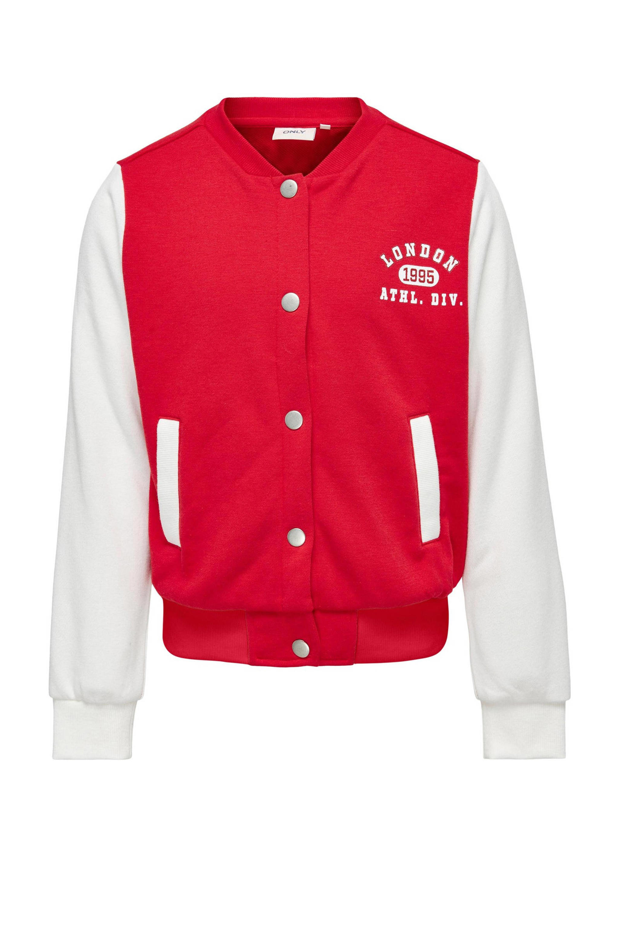 KIDS ONLY GIRL bomberjack KOGBOLETTE rood/wit | wehkamp