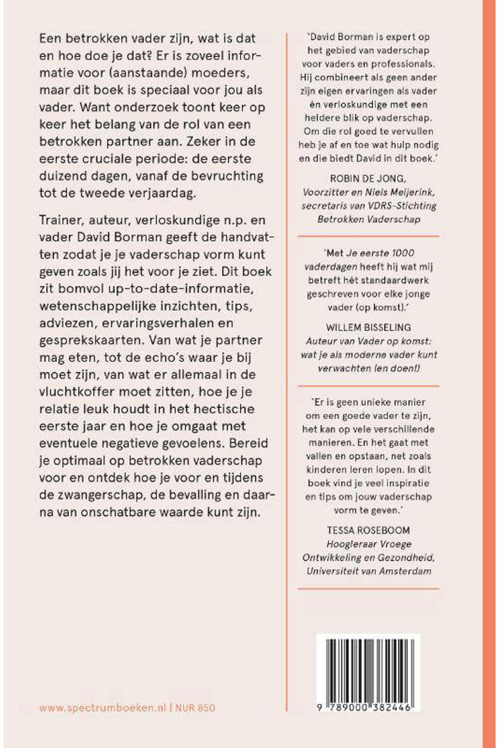 David Borman Je eerste 1000 vaderdagen | wehkamp