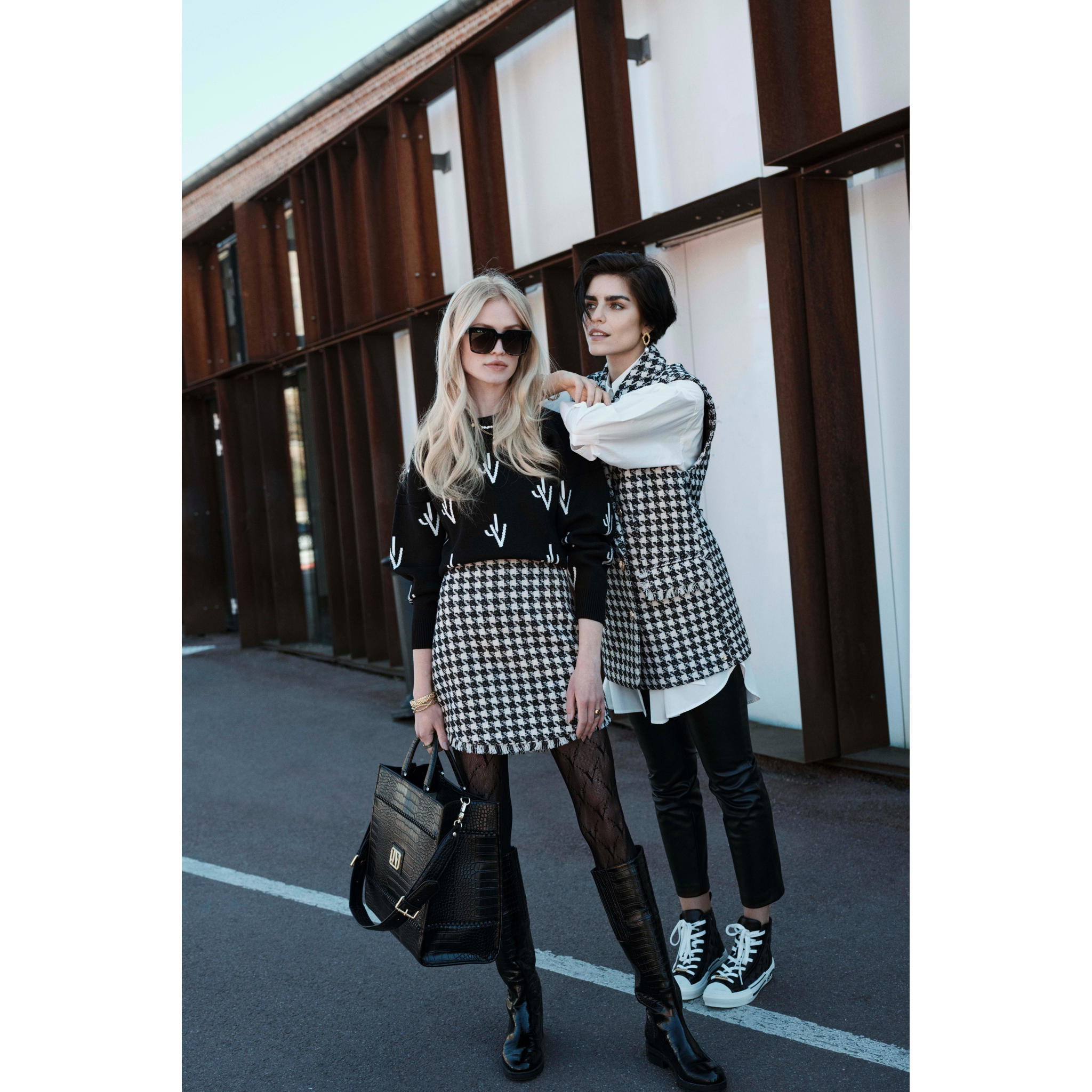 JOSH V shopper Arachia met crocoprint zwart | wehkamp