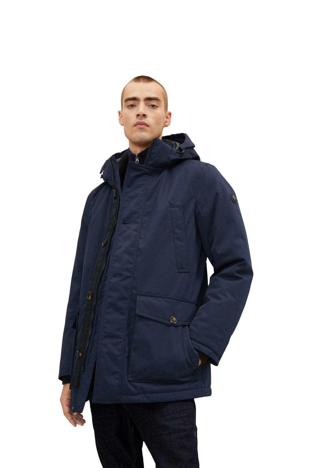 Tom Tailor gewatteerde jas sky captain blue | wehkamp