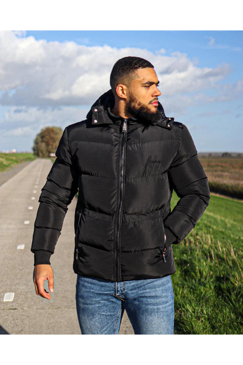 Malelions gewatteerde winterjas zwart | wehkamp