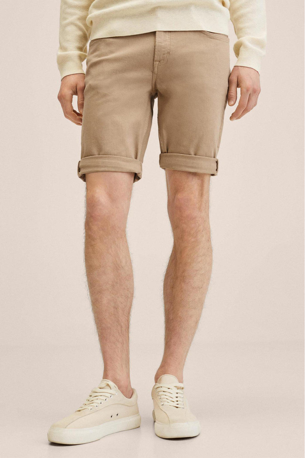 Mango Man regular fit short beige | wehkamp
