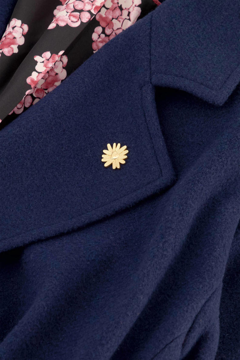 Fabienne Chapot coat winter Beth van gerecycled polyester marine | wehkamp