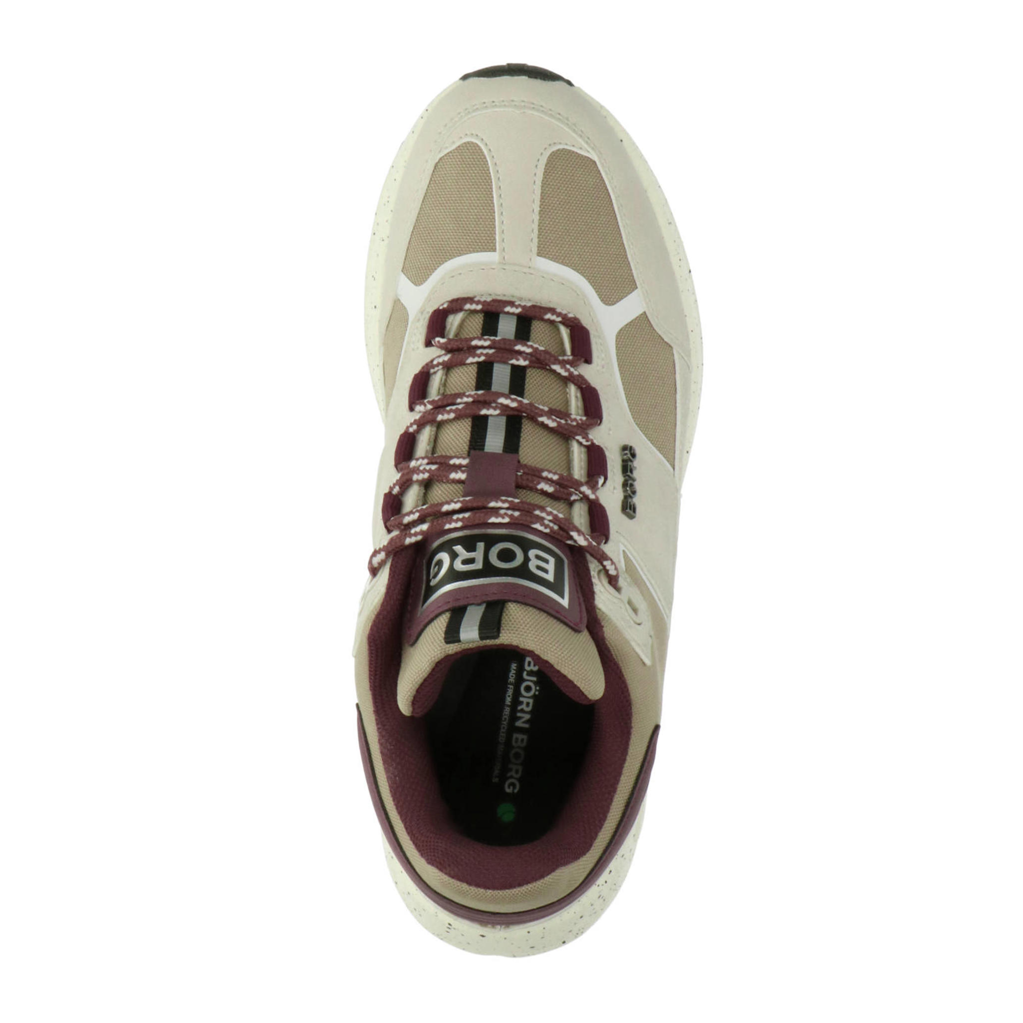 Björn Borg R1300 MID BLK SPK W sneakers beige/zand | wehkamp