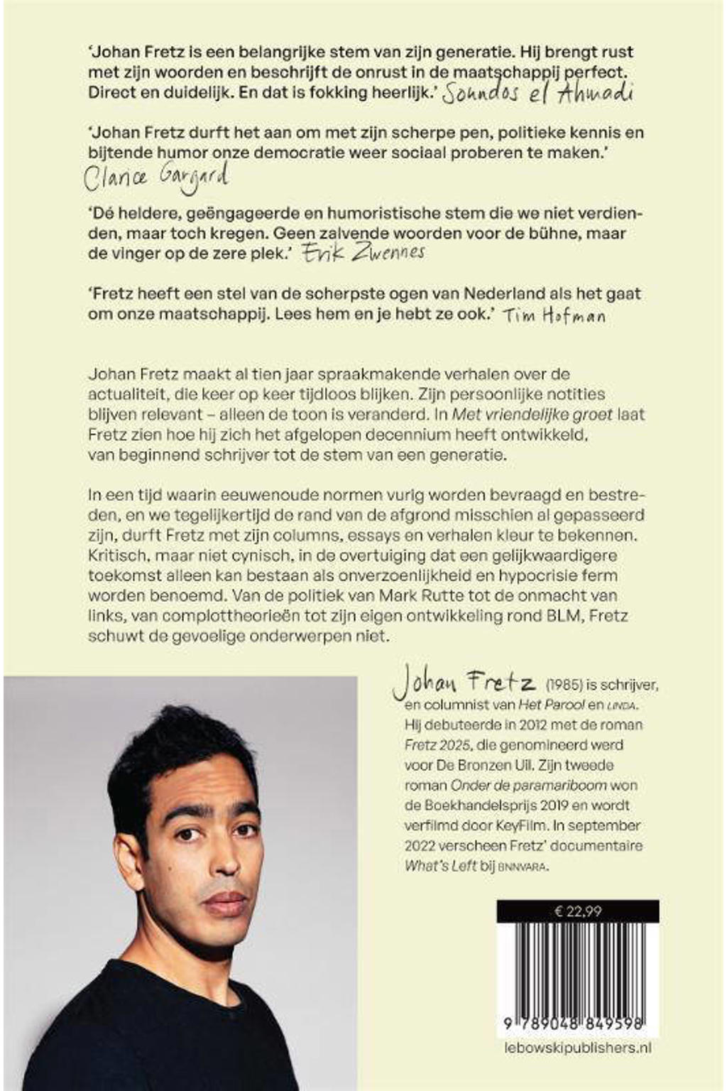 Johan Fretz Met vriendelijke groet | wehkamp