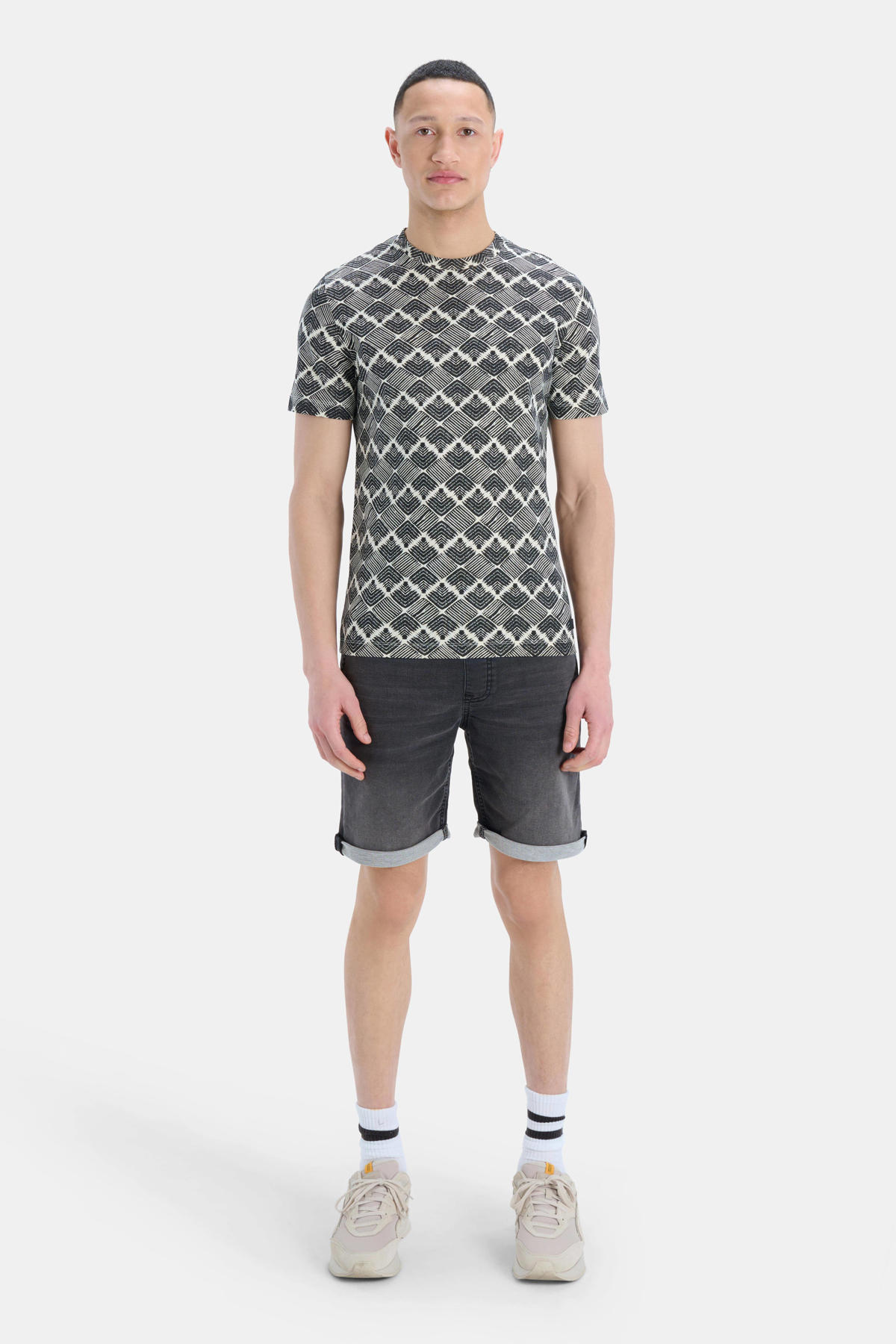 Shoeby regular fit jog denim Drawstring Jog short darkgrey | wehkamp