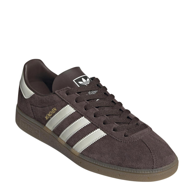 adidas Originals München sneakers bruin/ecru | wehkamp