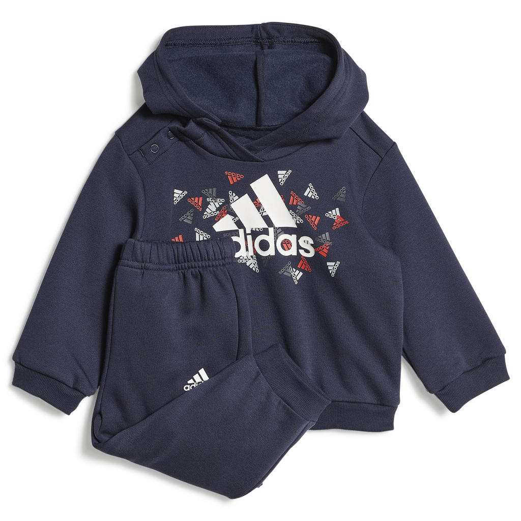 adidas Performance fleece joggingpak donkerblauw | wehkamp