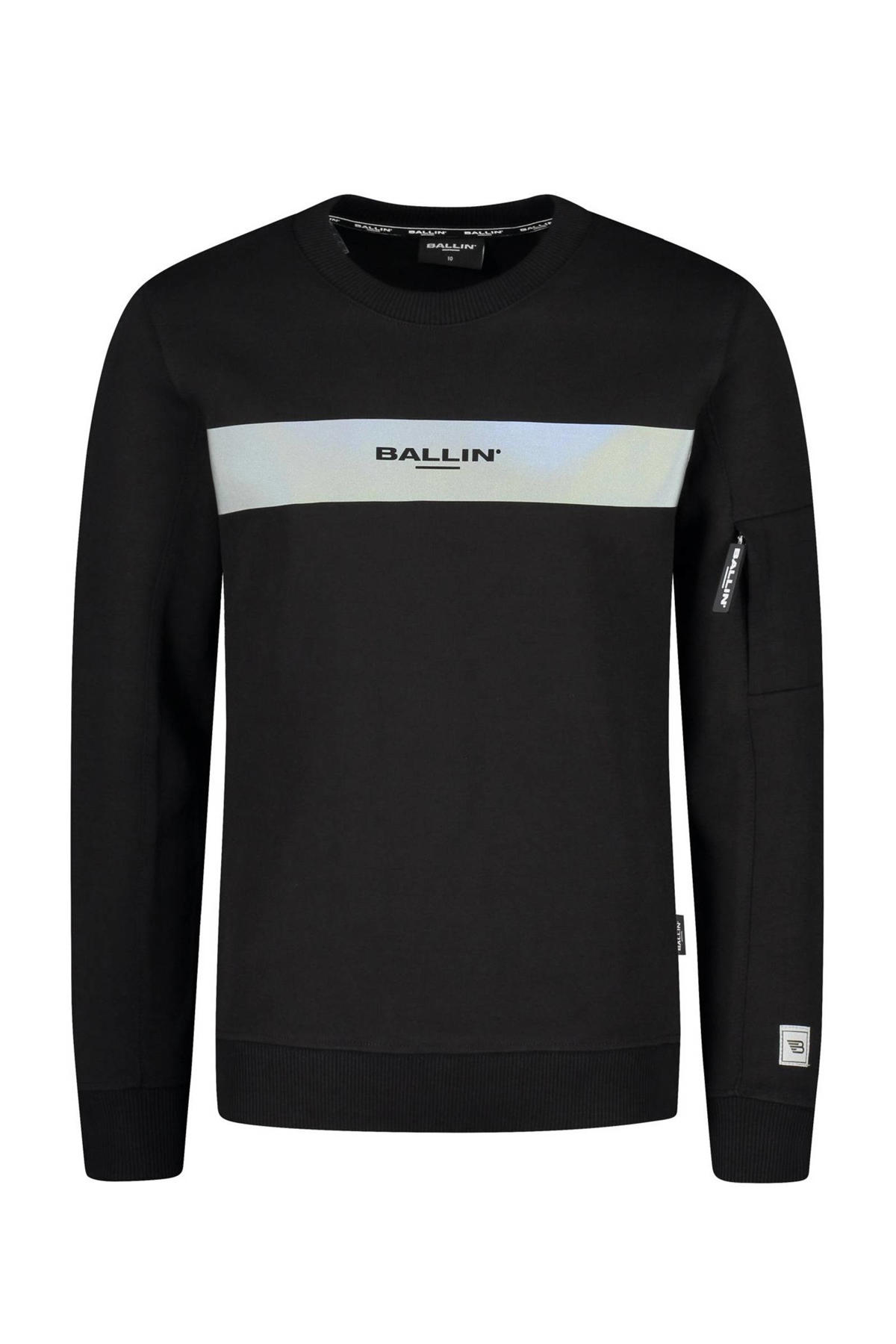 Ballin sweater met logo zwart | wehkamp