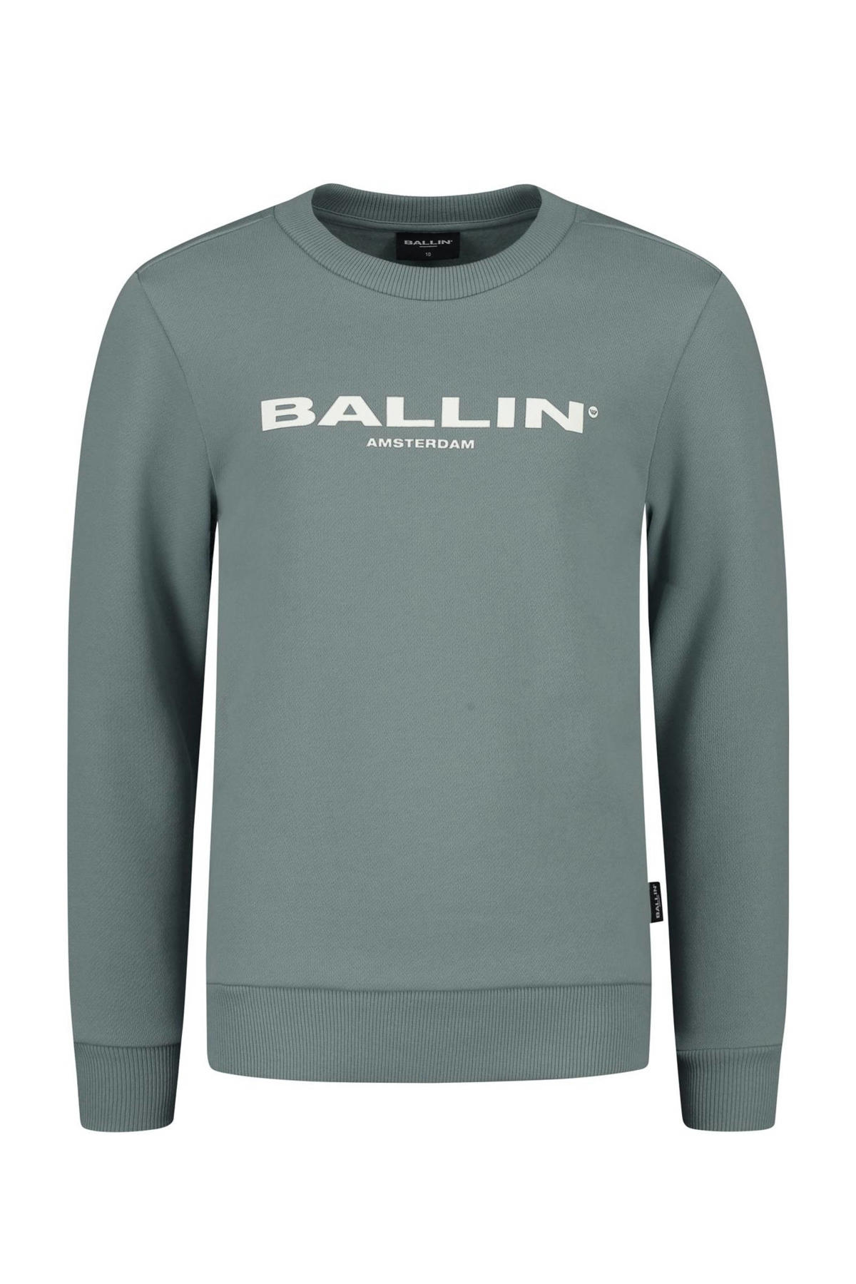 Ballin unisex sweater grijsblauw | wehkamp