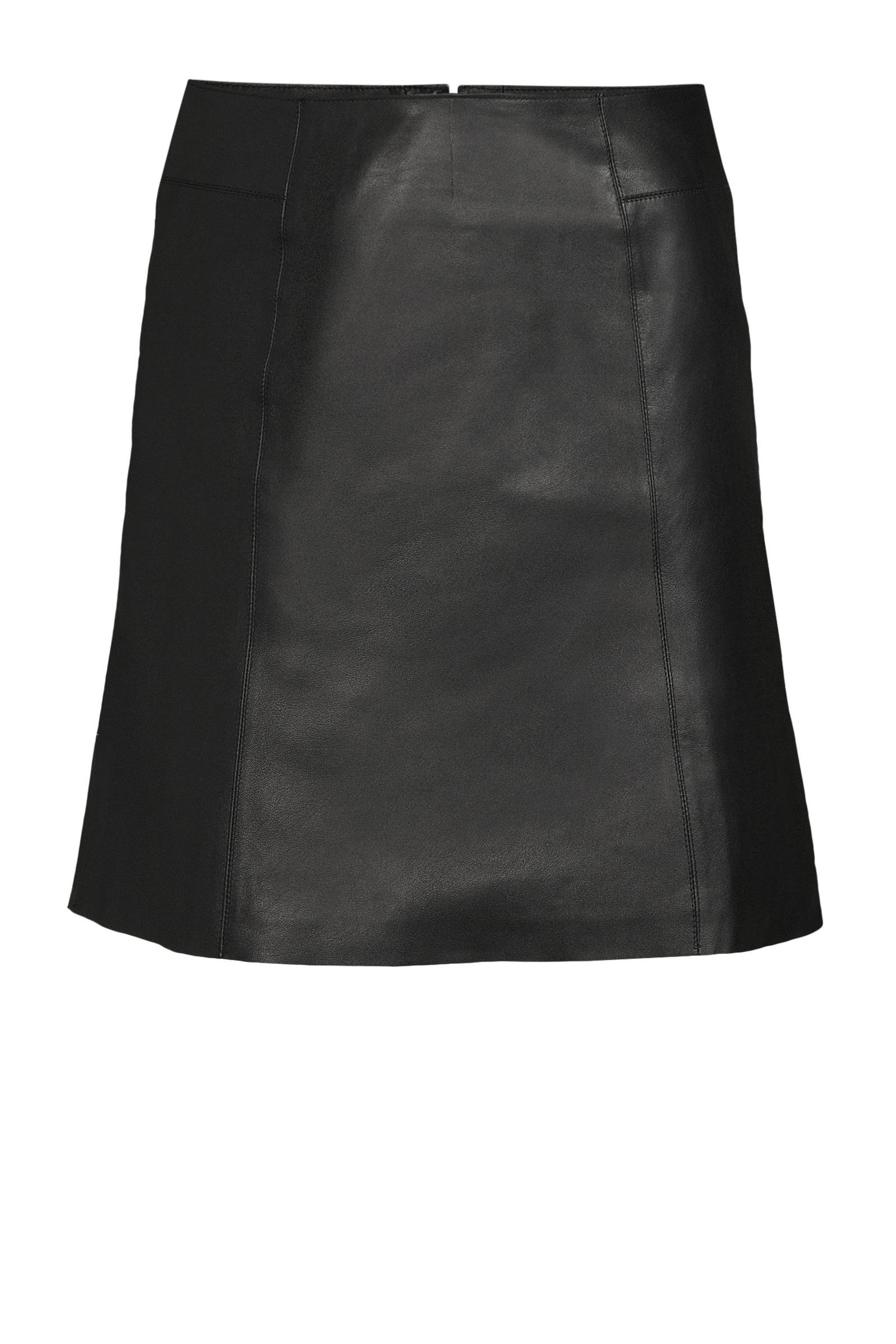 SELECTED FEMME leren rok SLFNEW zwart | wehkamp