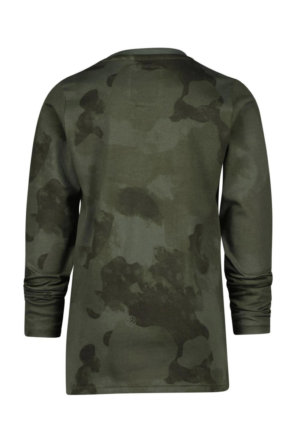 Vingino longsleeve Jayro met camouflageprint groen/kaki | wehkamp