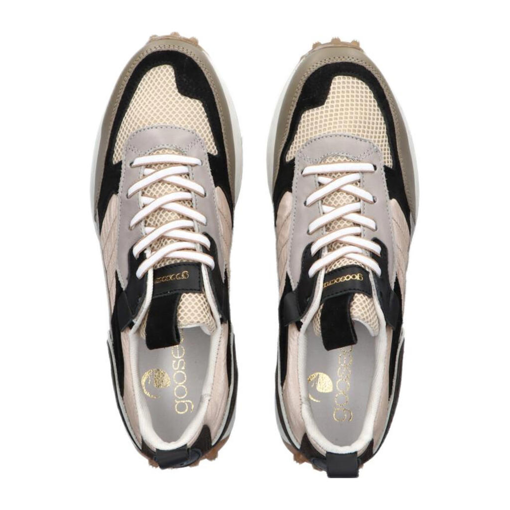 Goosecraft Dane leren sneaker grijs multi | wehkamp