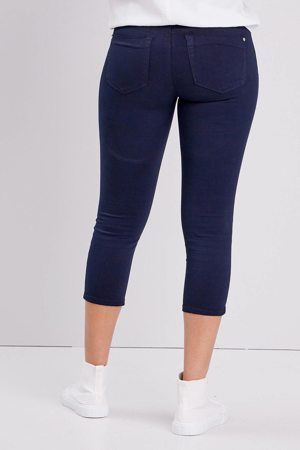Cache Cache slim fit capri jeans donkerblauw | wehkamp