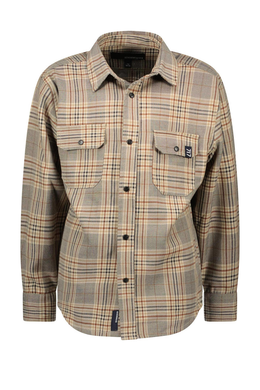 SEVENONESEVEN geruit overhemd zwart | wehkamp