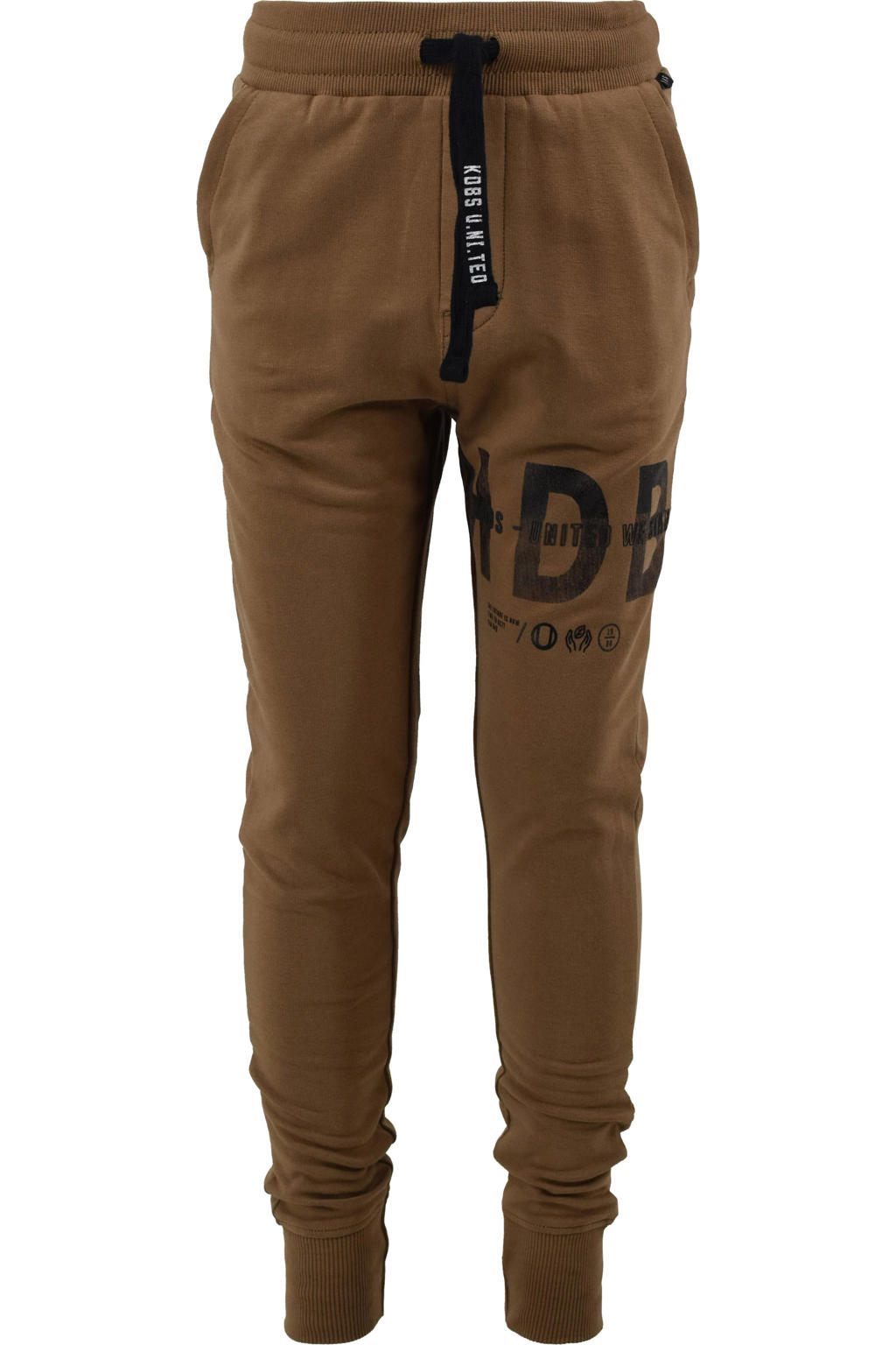 KIDDO regular fit broek Gino met printopdruk bruin | wehkamp