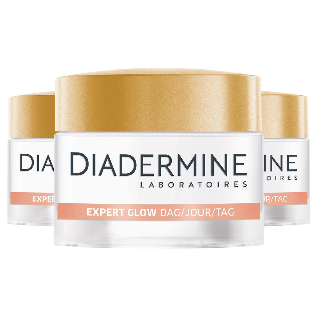 Diadermine Expert Active Glow dagcrème - 3 x 50 ml - voordeelverpakking ...