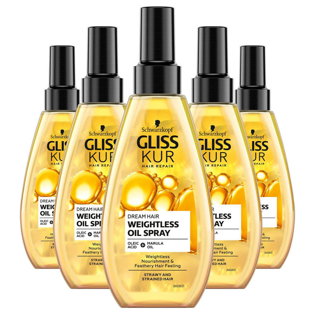 Gliss Kur Oil Nutritive Dream Hair Vederlichte Oil - 5 x 150 ml ...