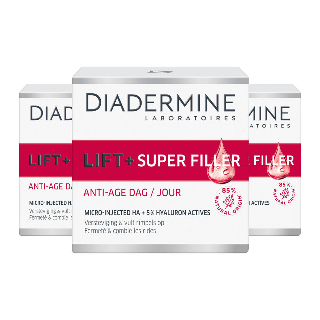 Diadermine Superfiller dagcrème - 3 x 50 ml - voordeelverpakking | wehkamp