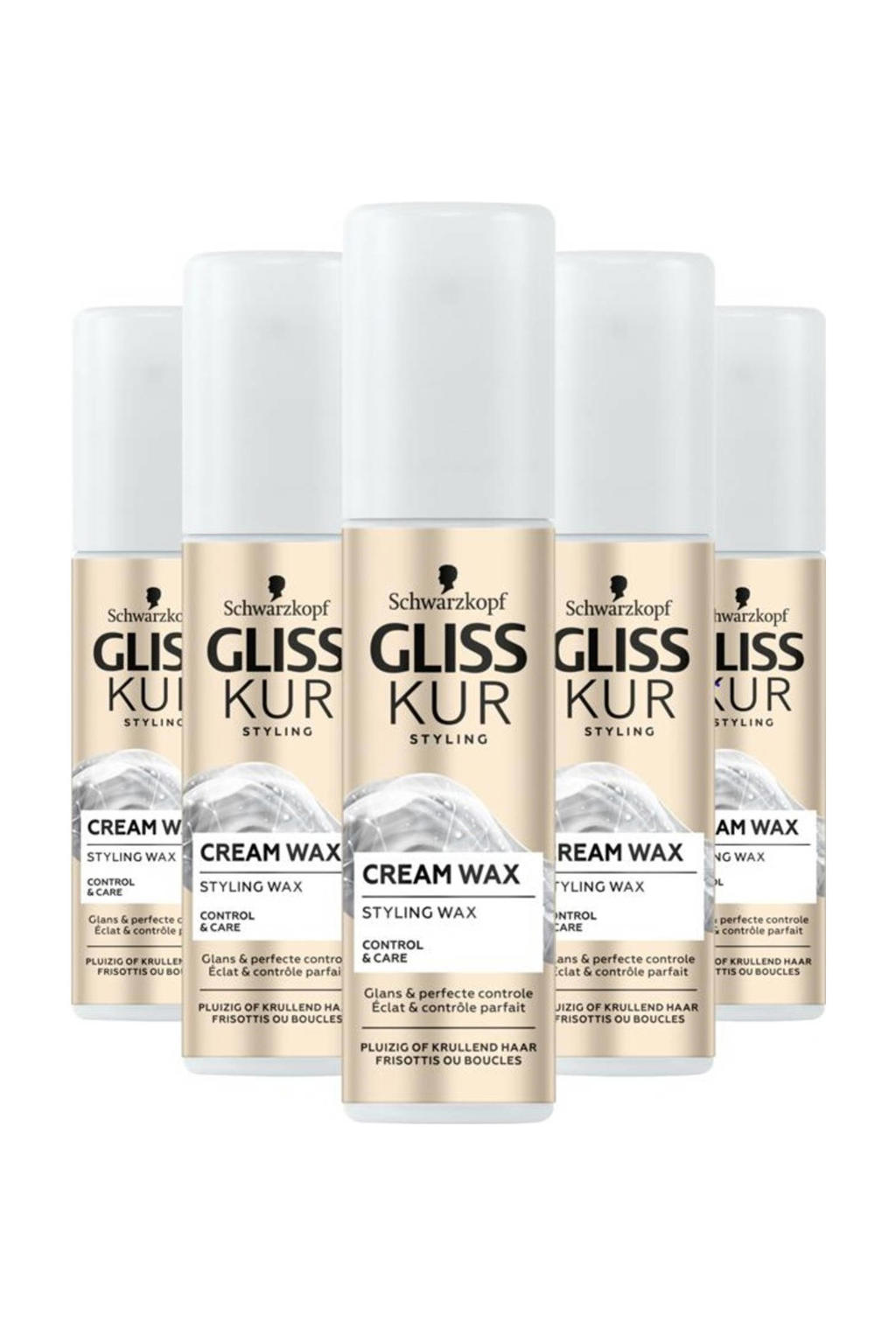 Gliss Kur Styling Hold & Care Cream Wax - 6 x 75 ml ...