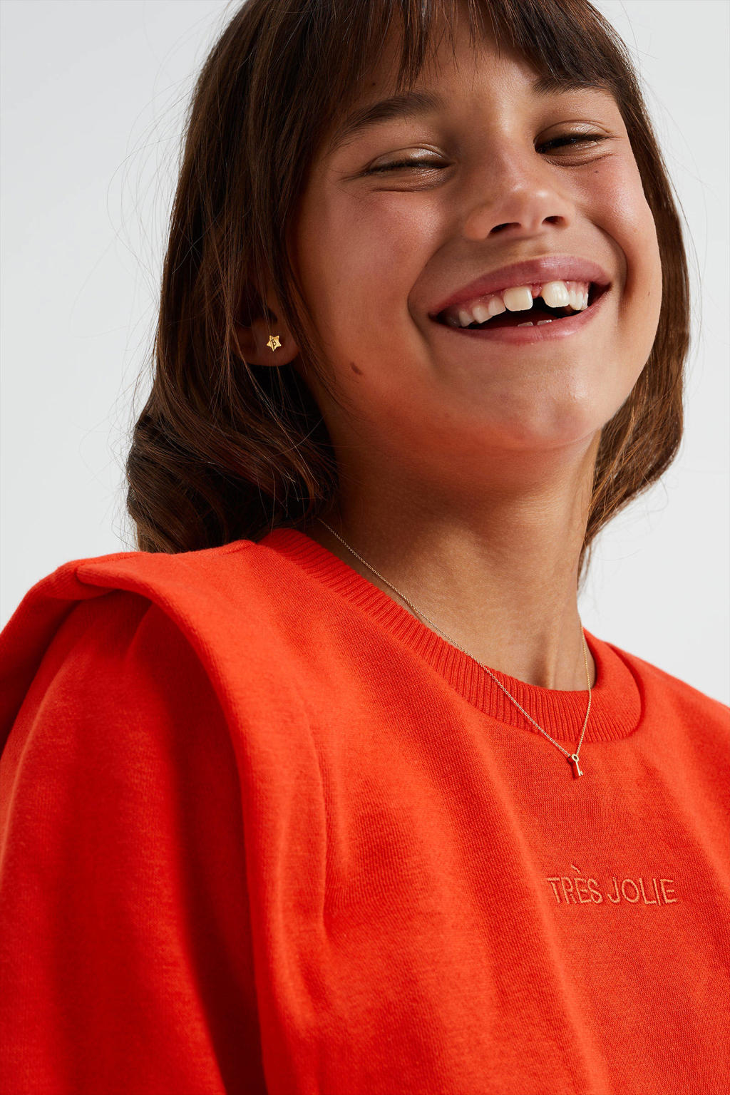 WE Fashion sweater oranje/rood | wehkamp