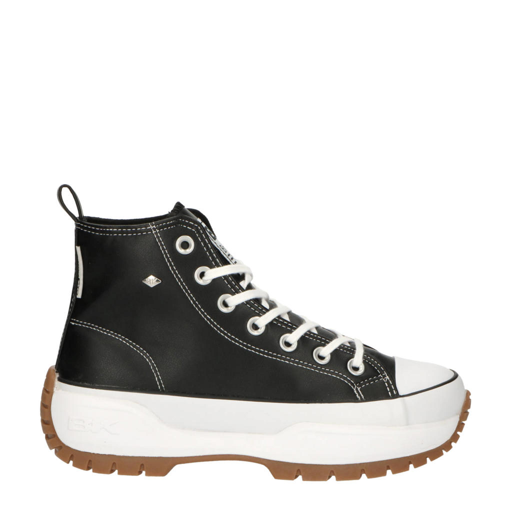 British Knights Kay Mid Fly plateau sneakers zwart | wehkamp