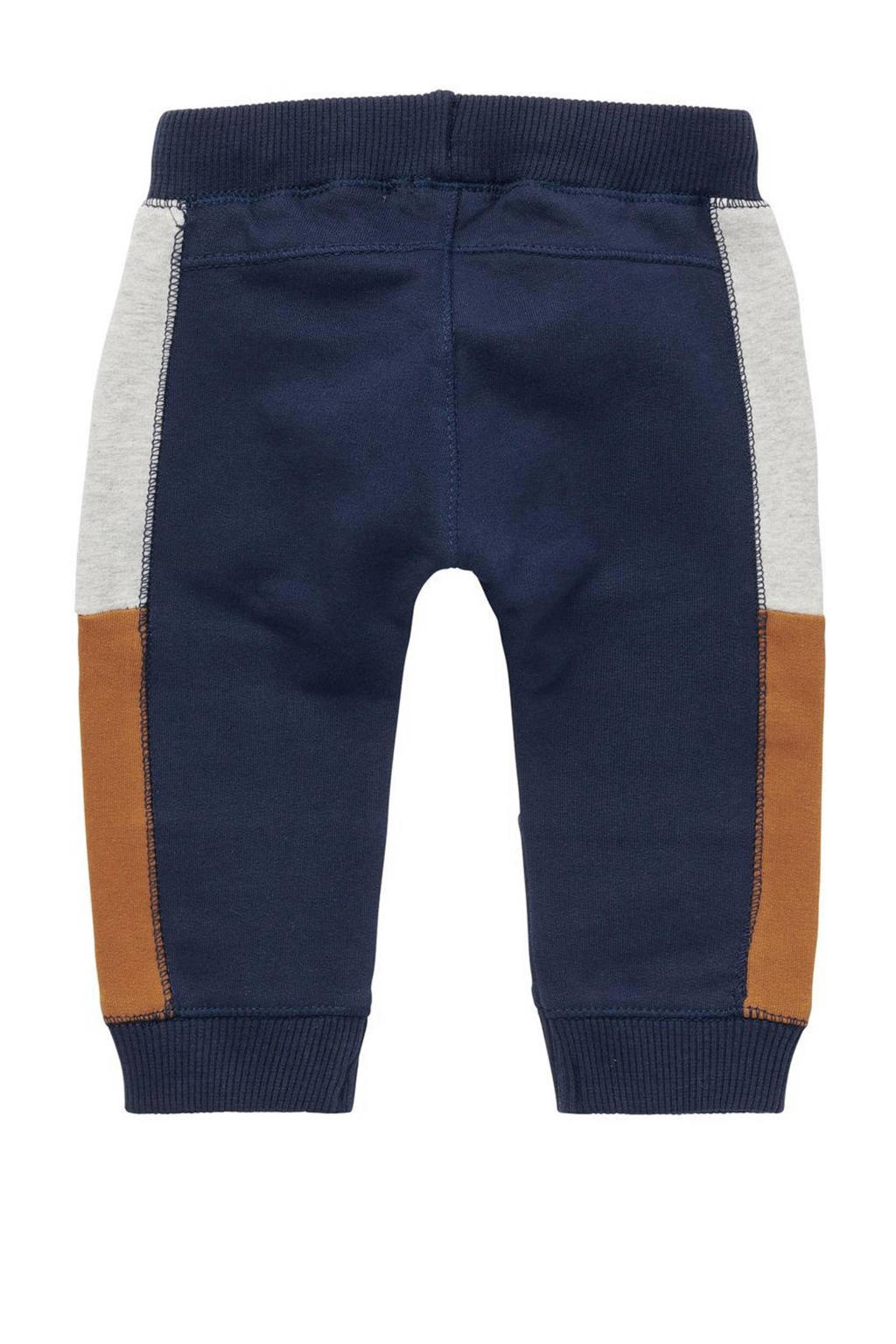 Noppies baby regular fit joggingbroek Joyus donkerblauw/lichtblauw ...