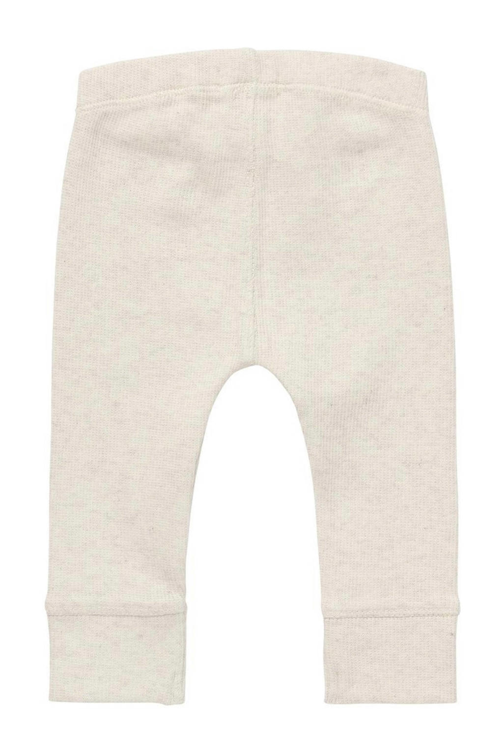 Noppies baby gemêleerde regular fit legging Lauderdale ecru | wehkamp