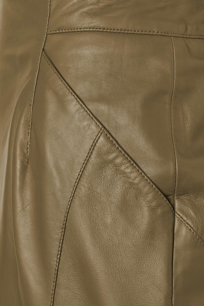 Mart Visser leren rok Reagan olijfgroen | wehkamp