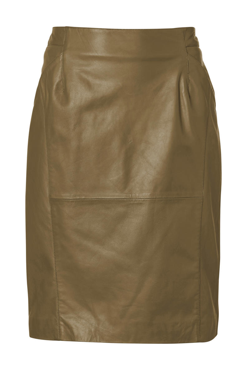 Mart Visser leren rok Reagan olijfgroen | wehkamp