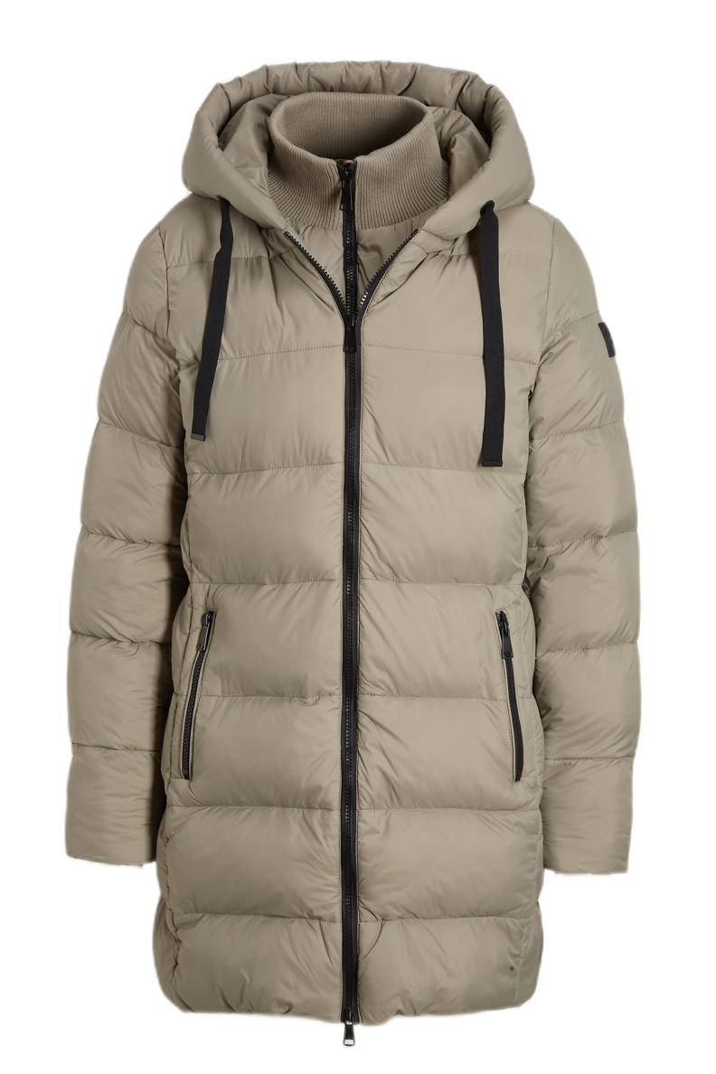 Rino & Pelle gewatteerde winterjas Nadira taupe | wehkamp