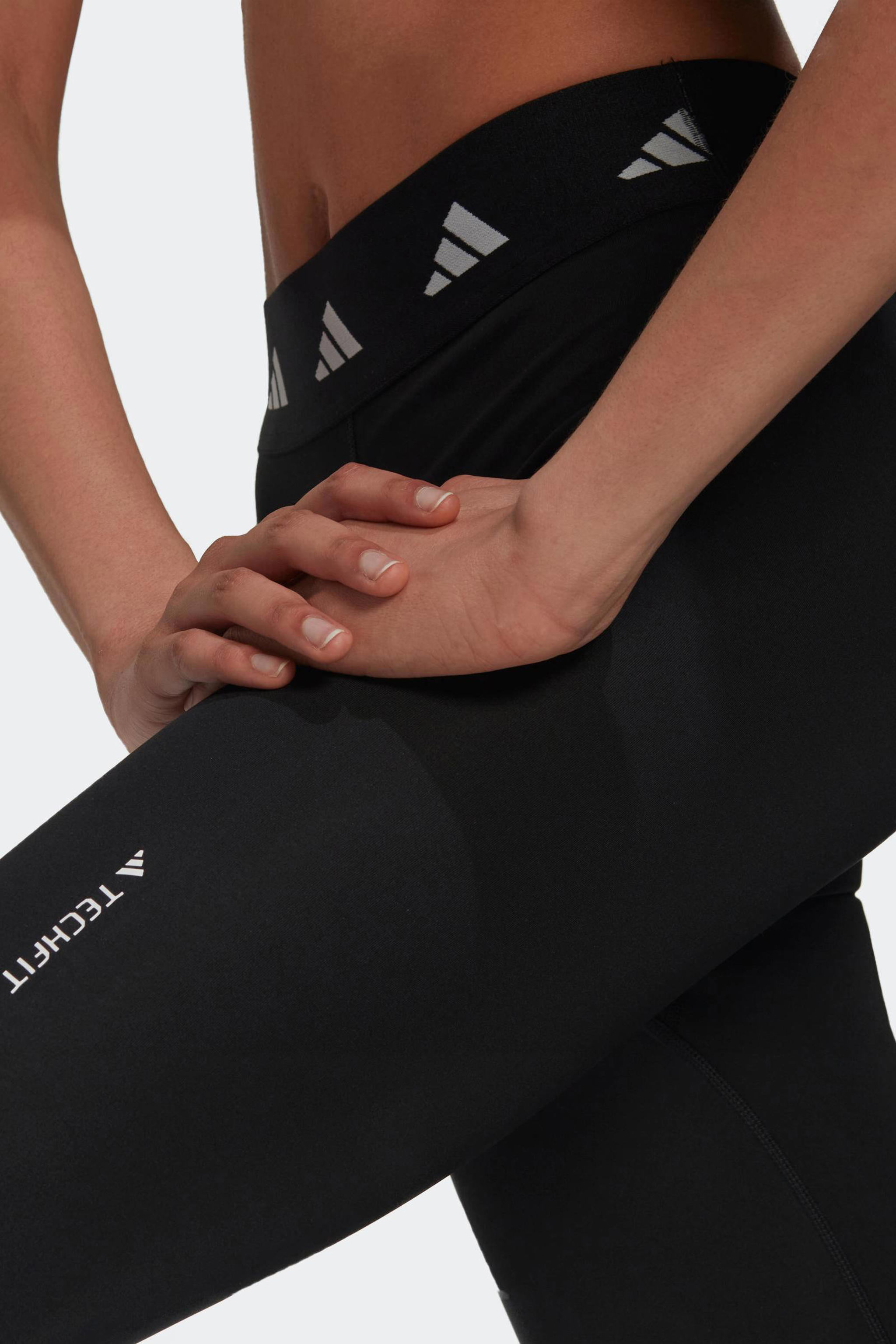 adidas Performance sportlegging zwart/wit | wehkamp
