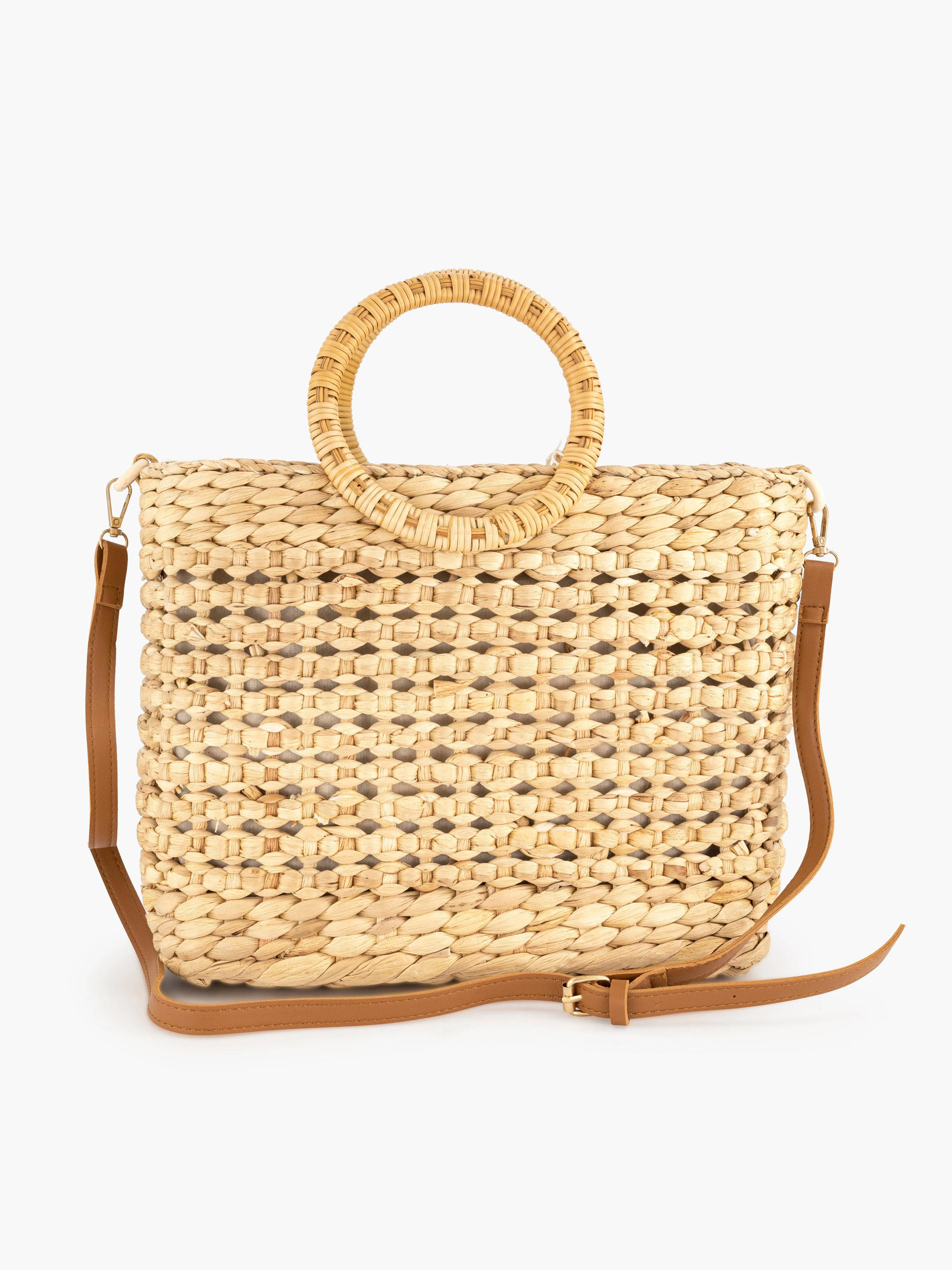 Graceland handtas van riet beige | wehkamp