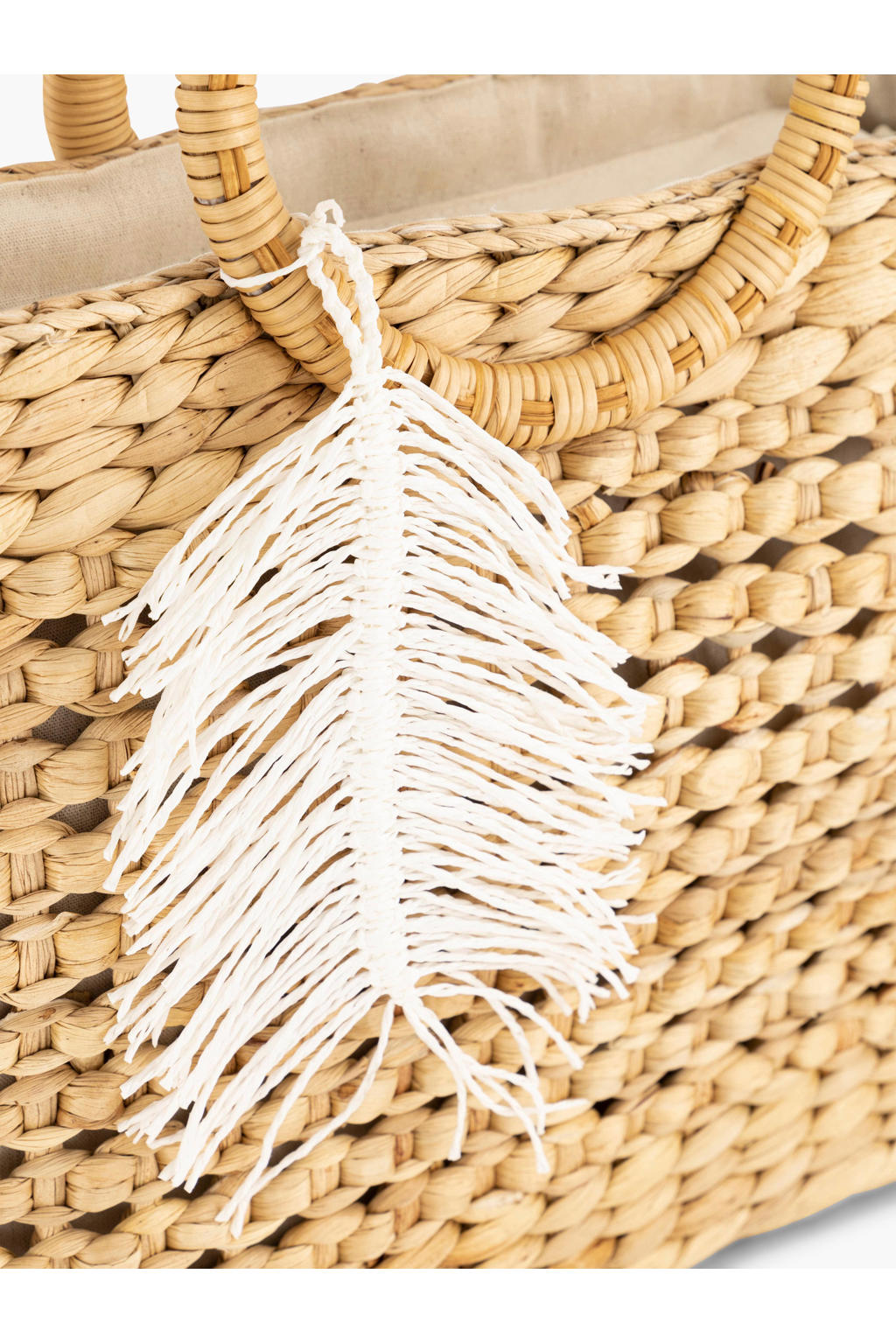 Graceland handtas van riet beige | wehkamp