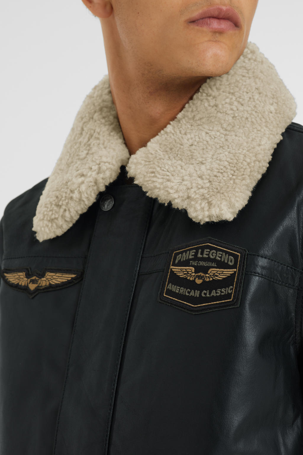 PME Legend jas HUDSON met patches 9072 pirate black | wehkamp