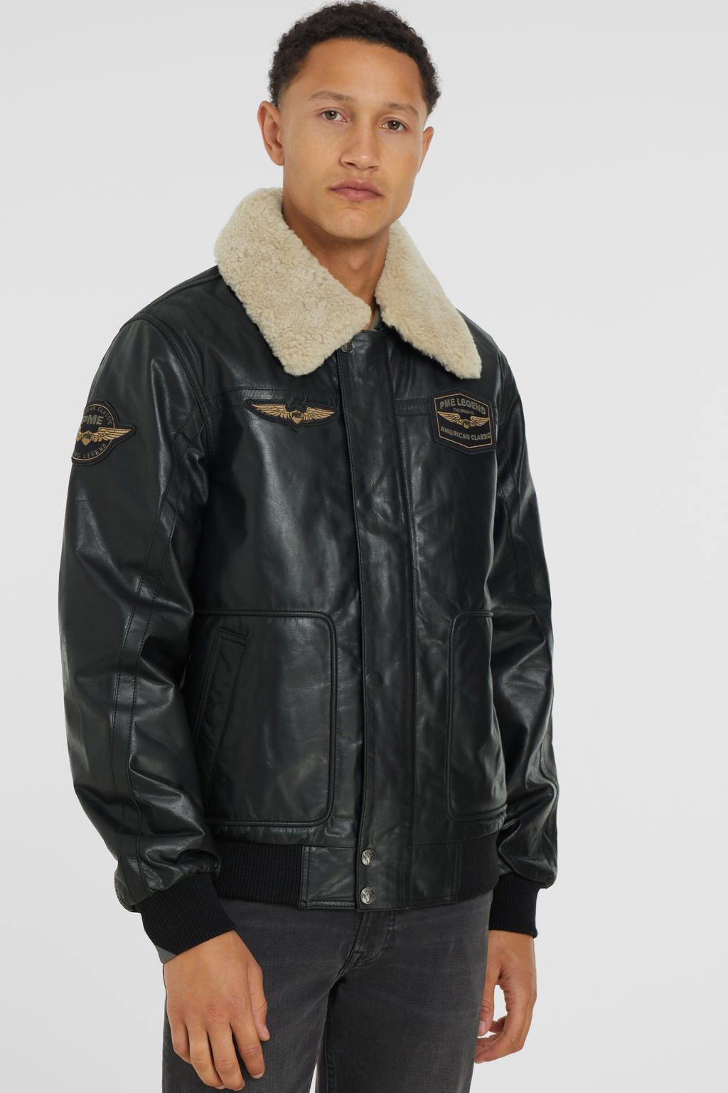 PME Legend jas HUDSON met patches 9072 pirate black | wehkamp