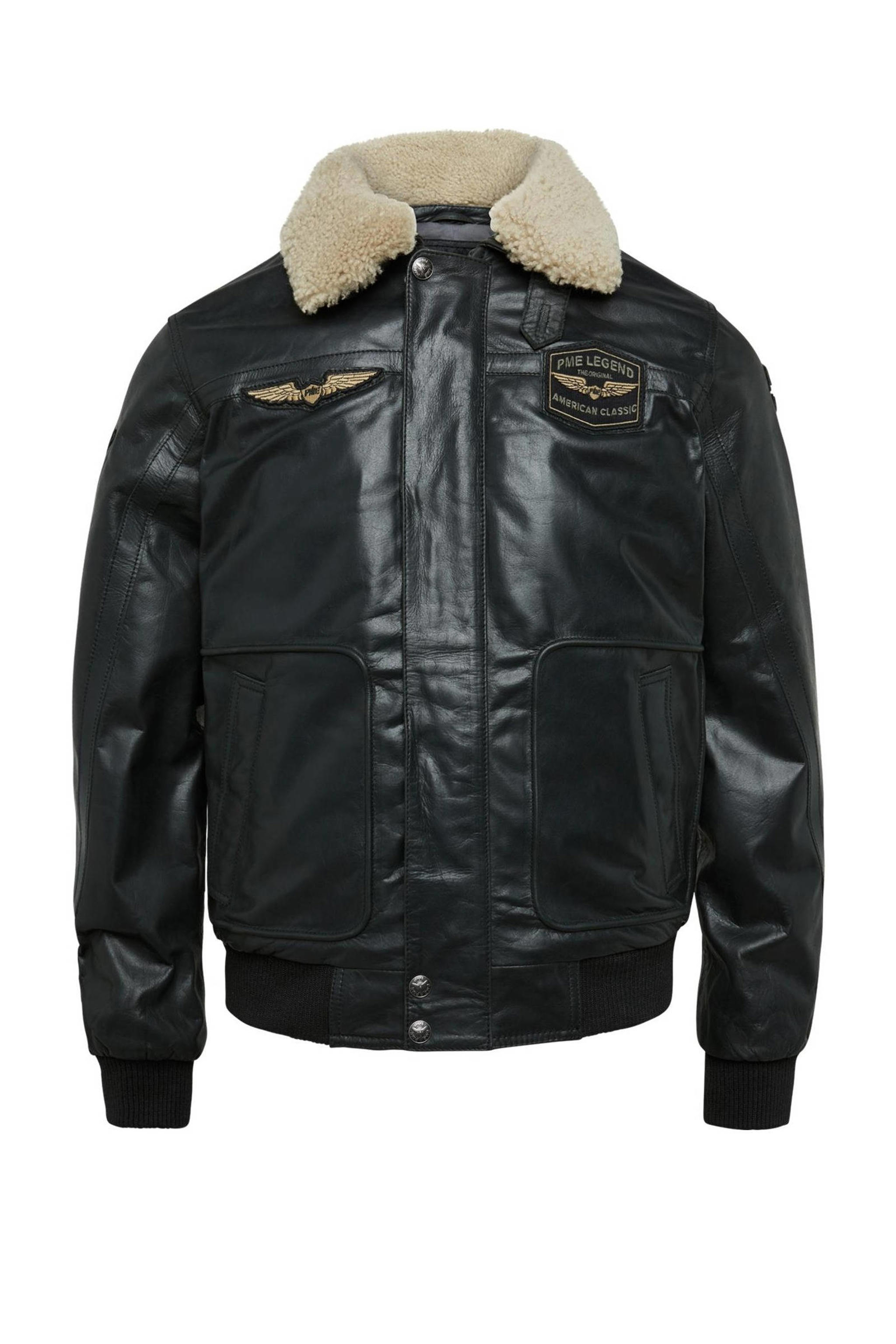PME Legend jas HUDSON met patches 9072 pirate black | wehkamp