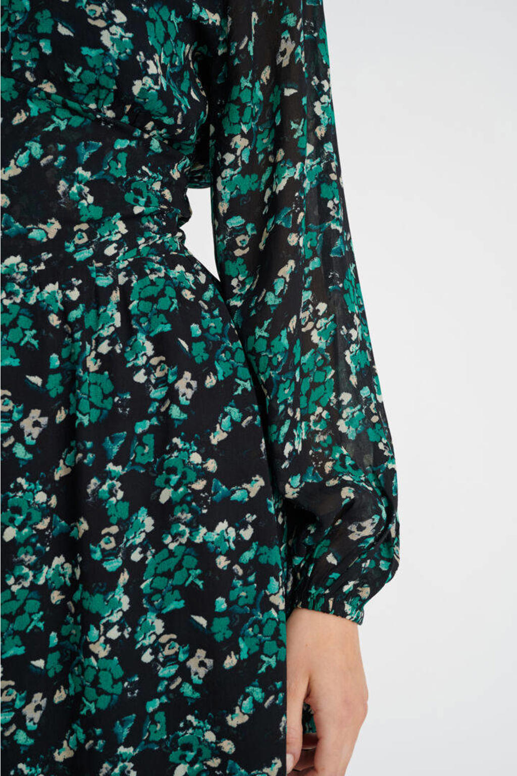 Inwear jurk KirstieIW met all over print groen/zwart | wehkamp